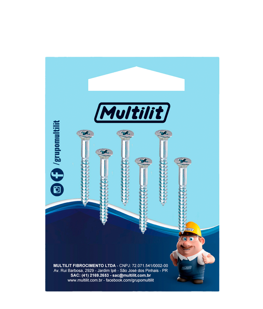 PARAFUSO CABEÇA CHATA - Grupo Multilit