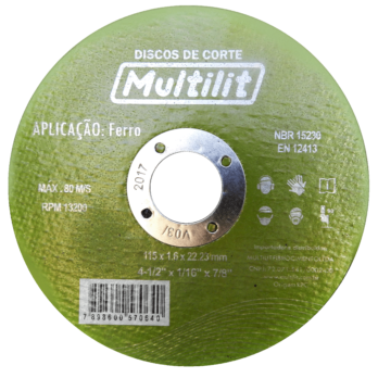 Tipos de Discos de Corte e suas características - Grupo Multilit